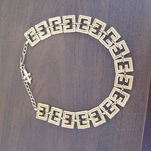 Vendome | Jewelry | Vintage Vendme Greek Key Choker Length Necklace ...
